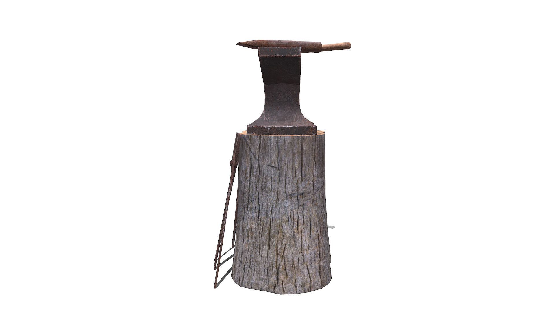 Old Anvil Set Low-poly PBR 3D Model - TurboSquid 2069398