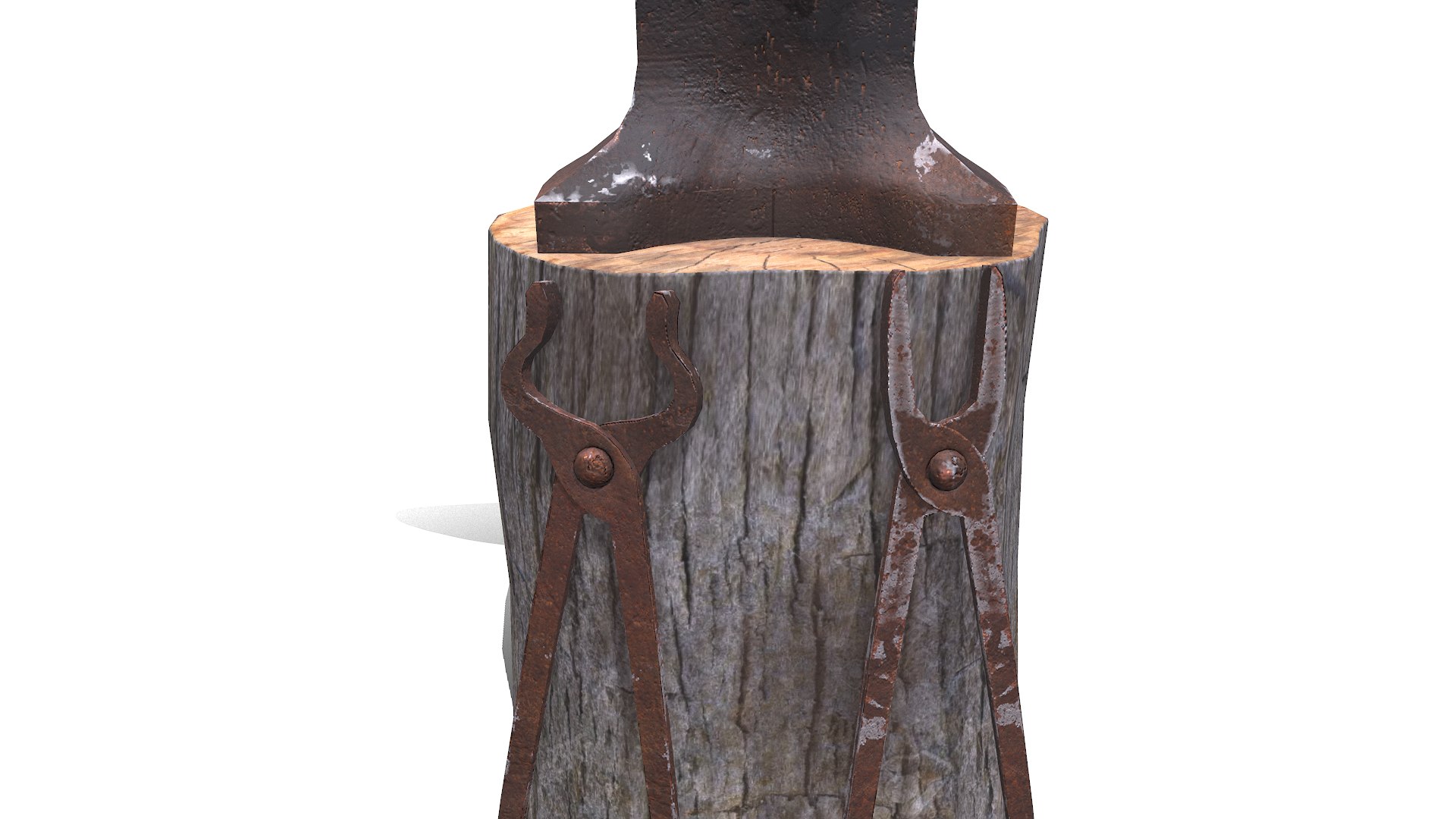 Old Anvil Set Low-poly PBR 3D Model - TurboSquid 2069398