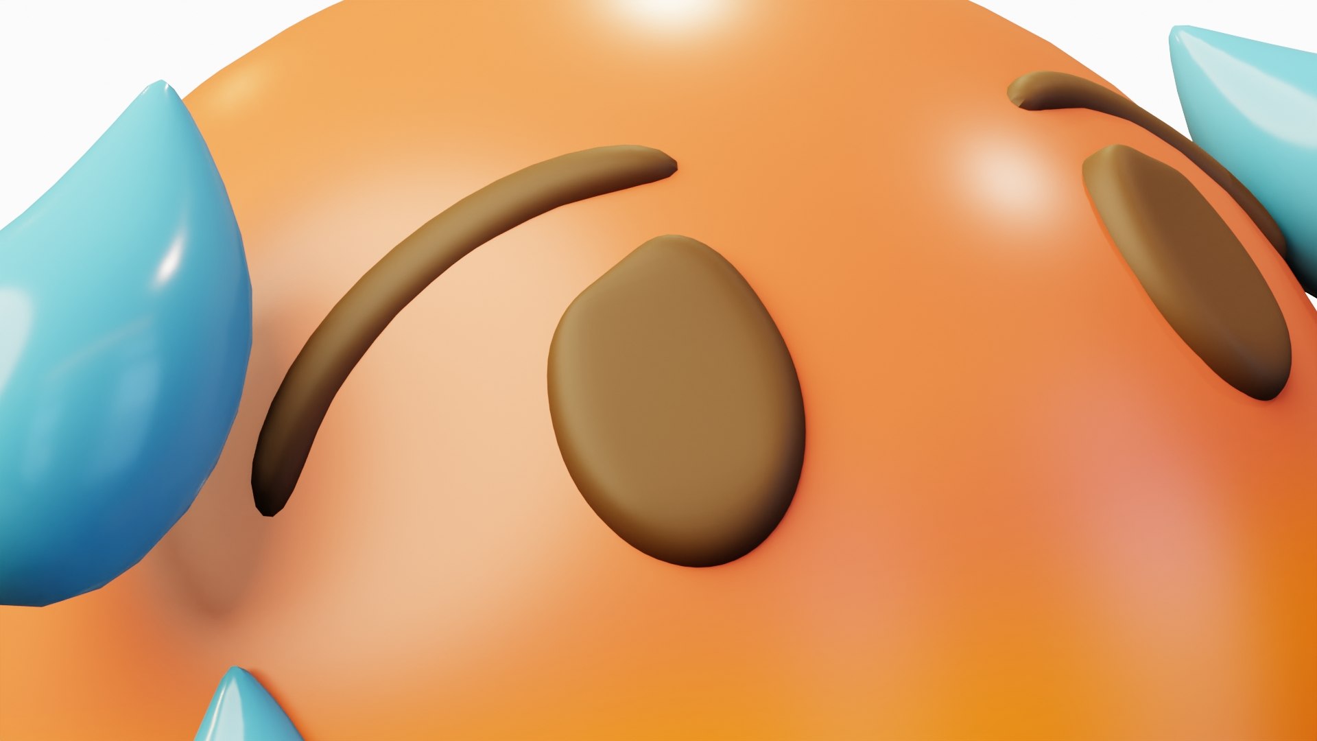 Overheated Face Emoticon Emoji Or Smiley Model - TurboSquid 2114052