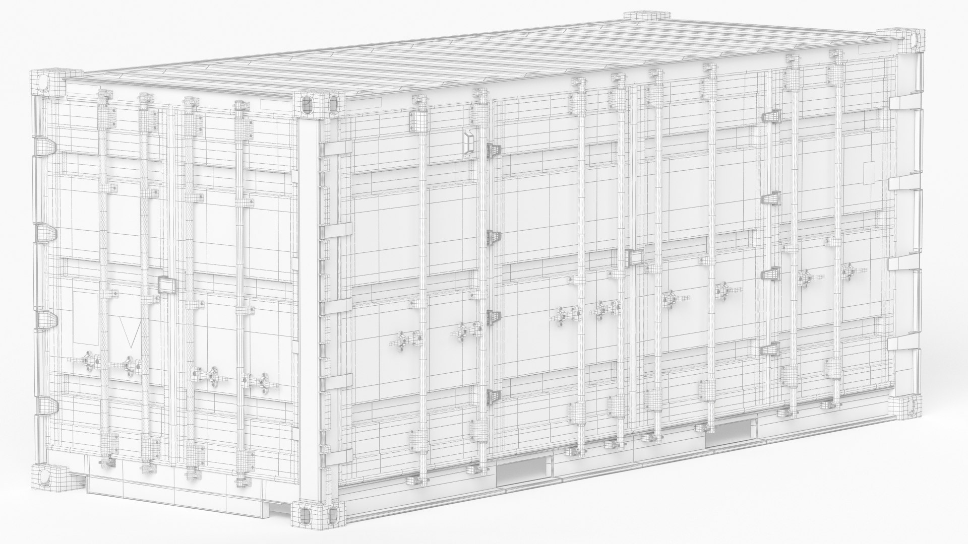 20 Ft Military Containers UN 3D Model - TurboSquid 1714440