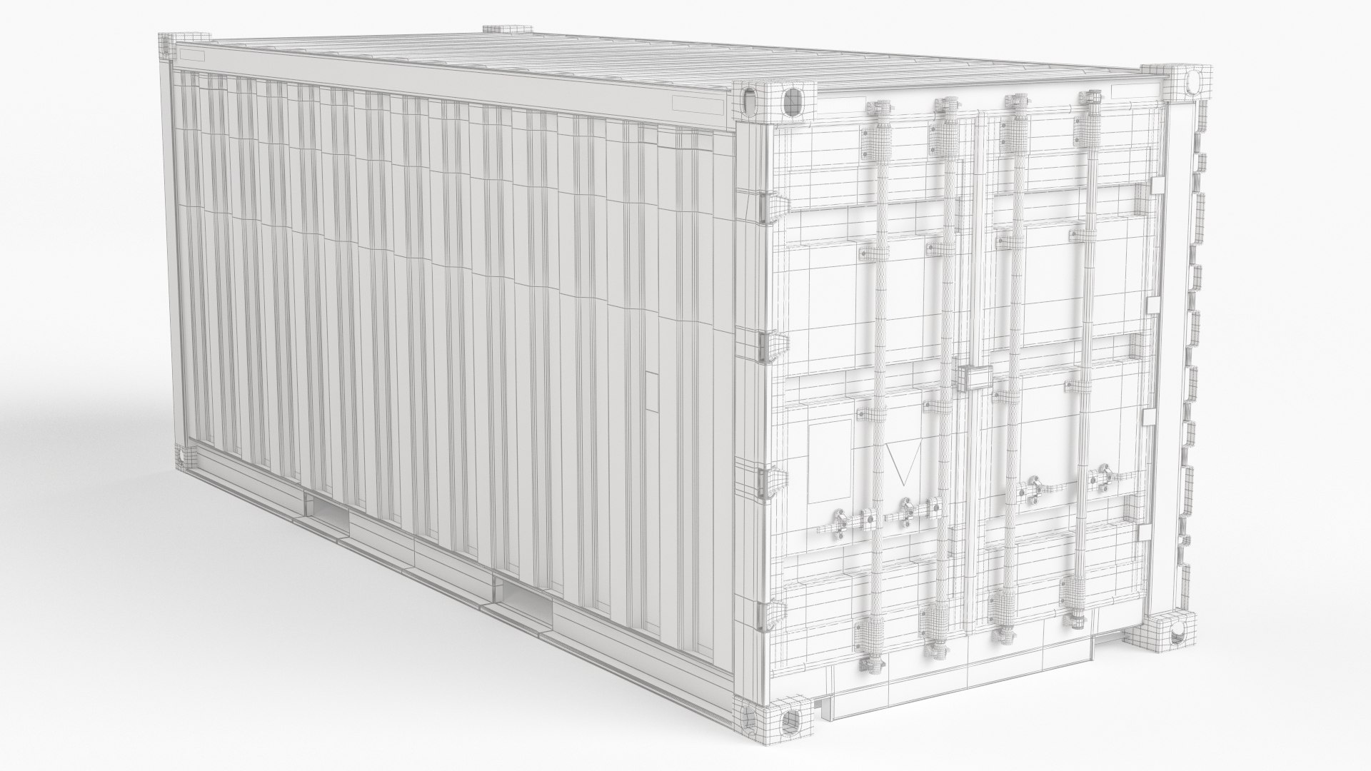 20 Ft Military Containers UN 3D Model - TurboSquid 1714440
