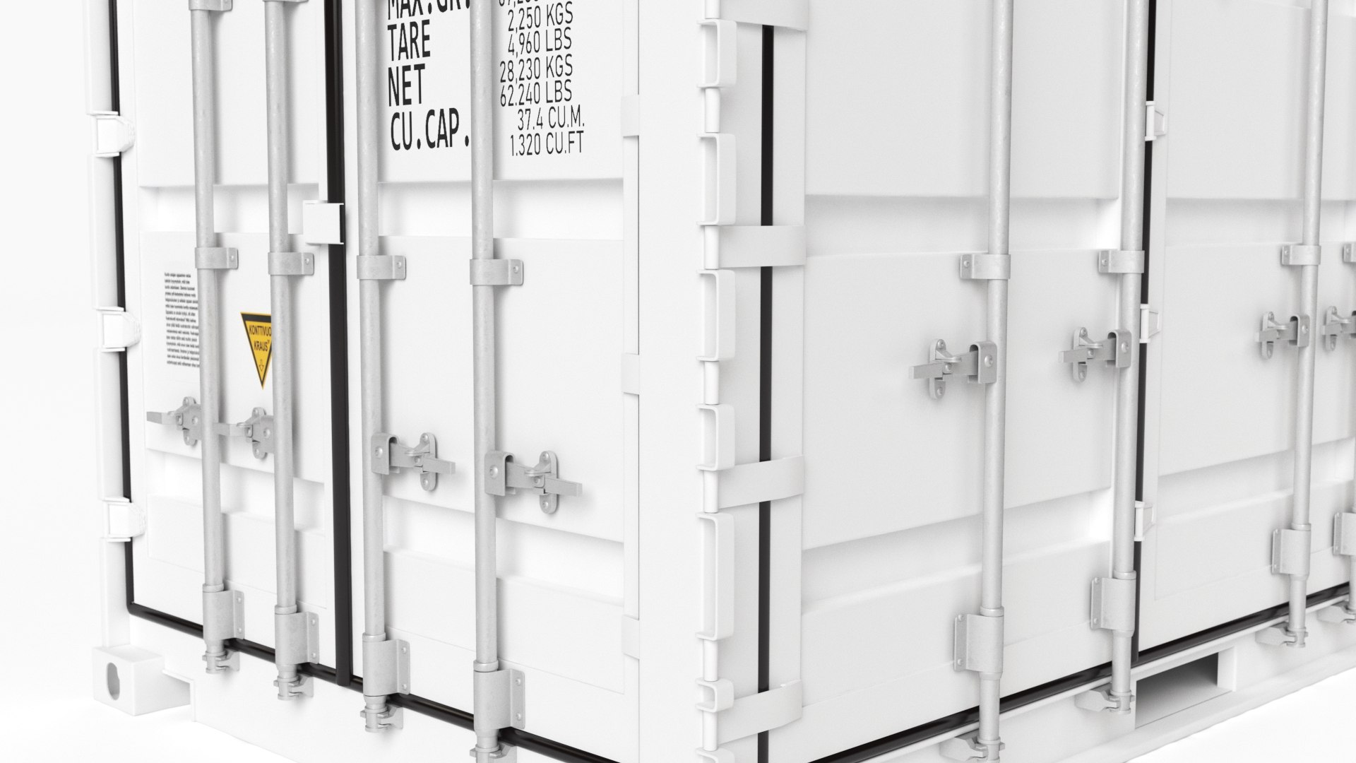 20 Ft Military Containers UN 3D Model - TurboSquid 1714440