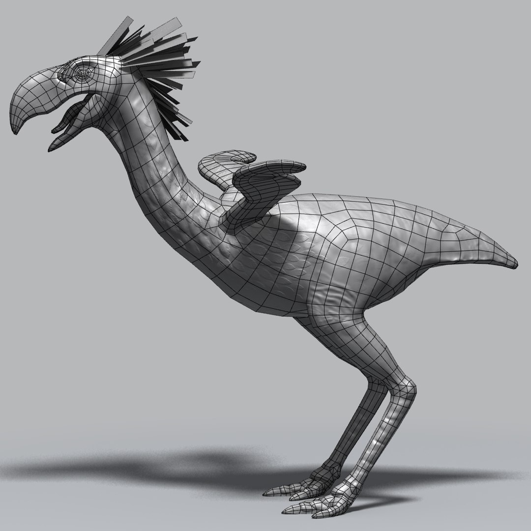 3d Model Phorusrhacos Terror Bird