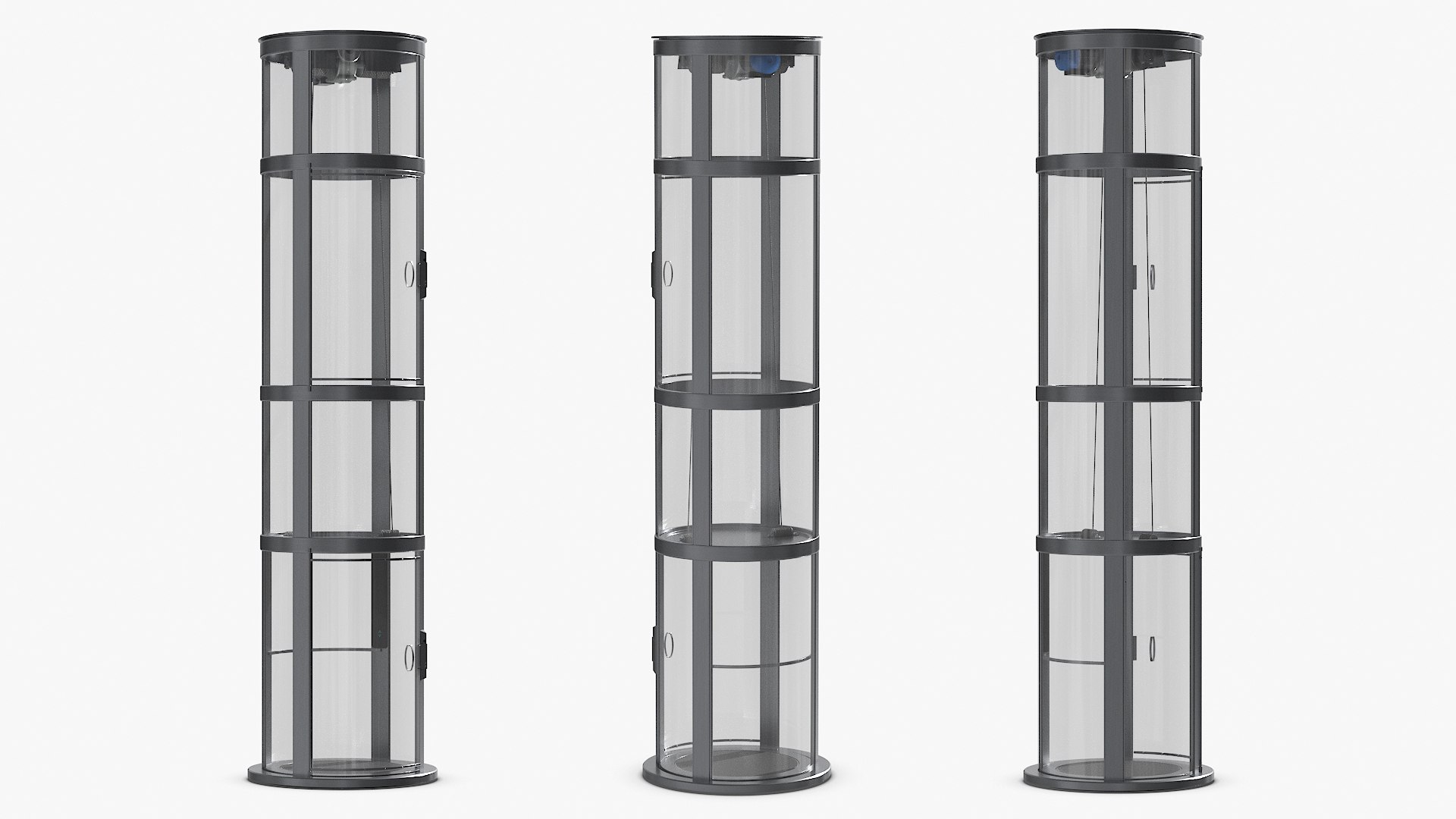 3D Model Small Glass Elevator - TurboSquid 2300613
