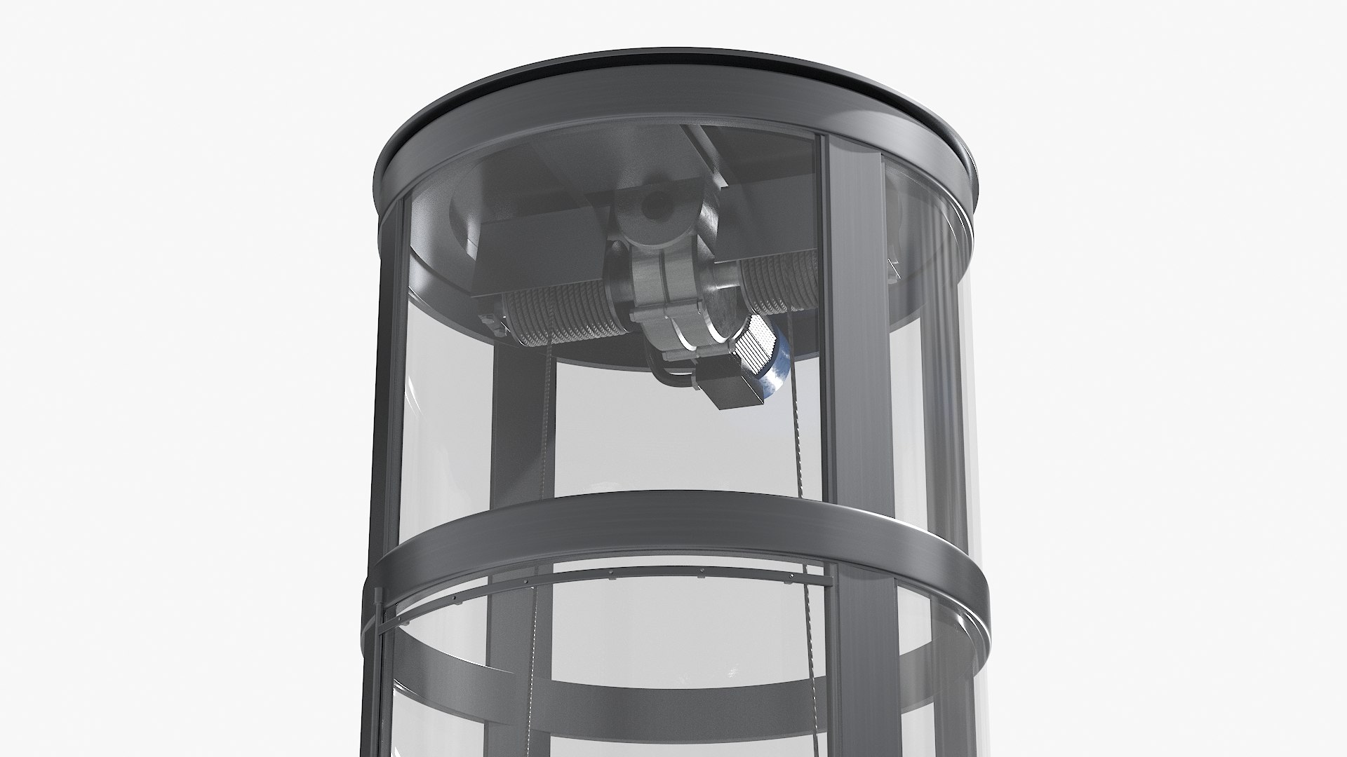 3D Model Small Glass Elevator - TurboSquid 2300613