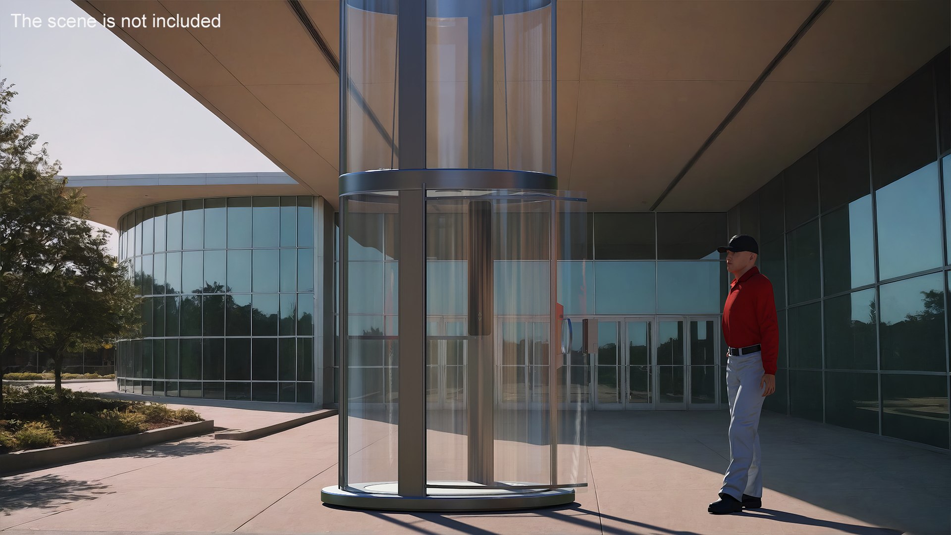 3D Model Small Glass Elevator - TurboSquid 2300613