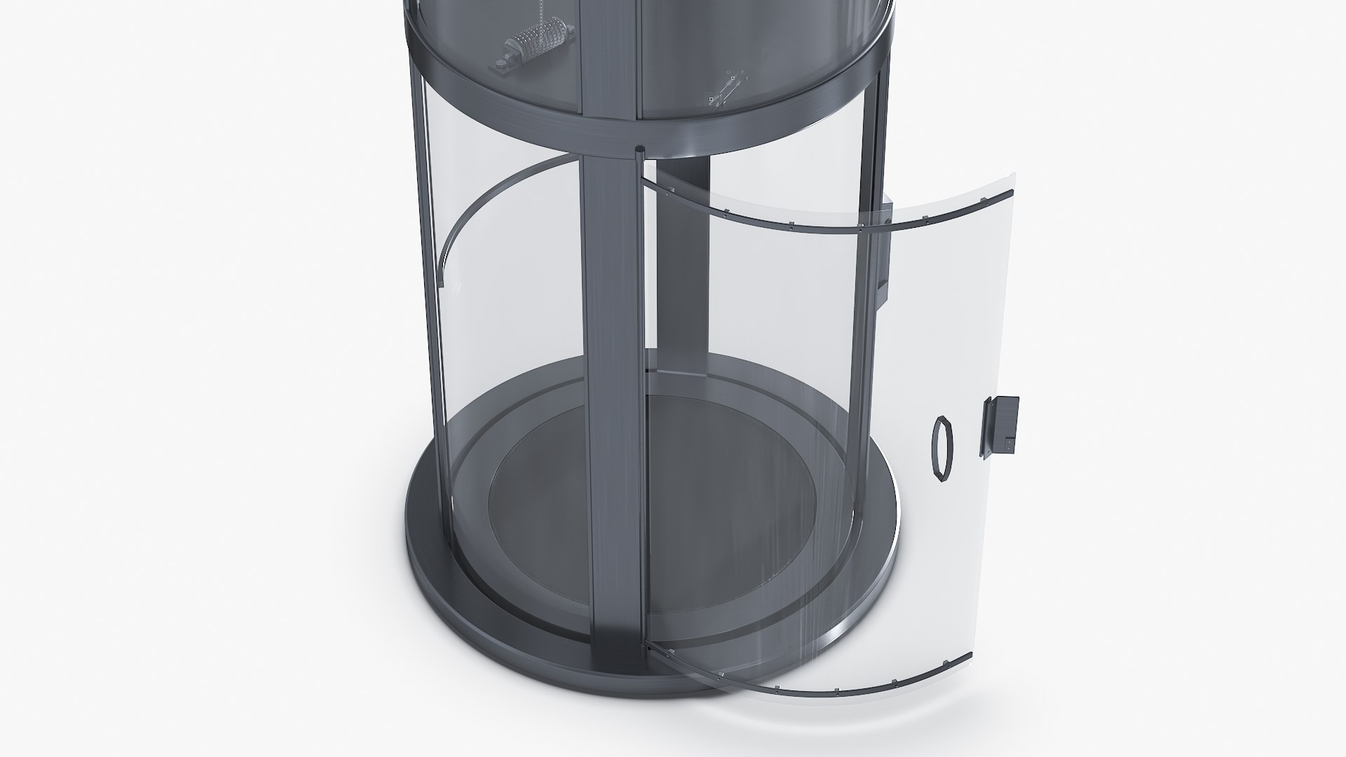 3D Model Small Glass Elevator - TurboSquid 2300613