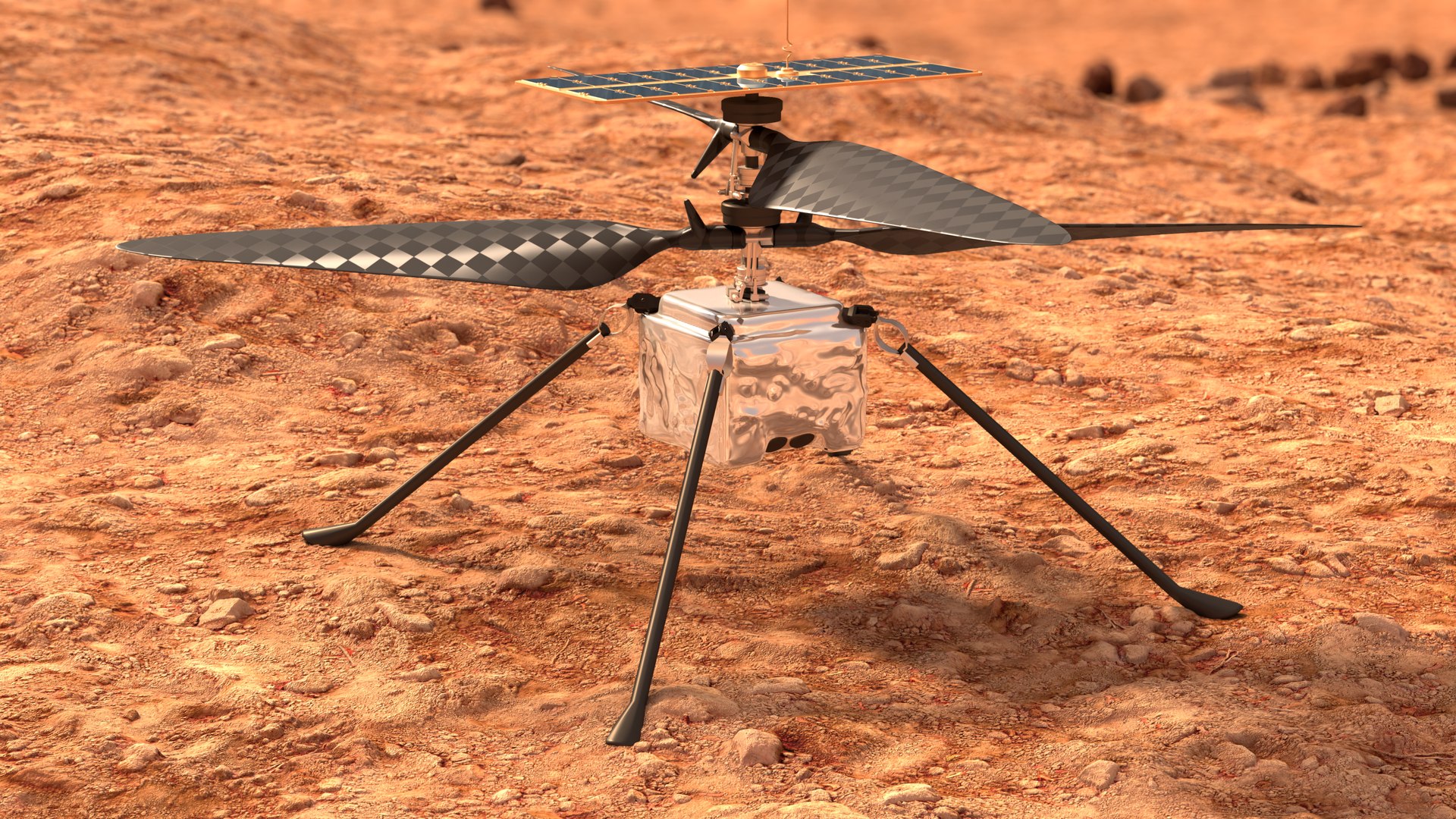 3D Ingenuity Mars Helicopter Model - TurboSquid 1717374