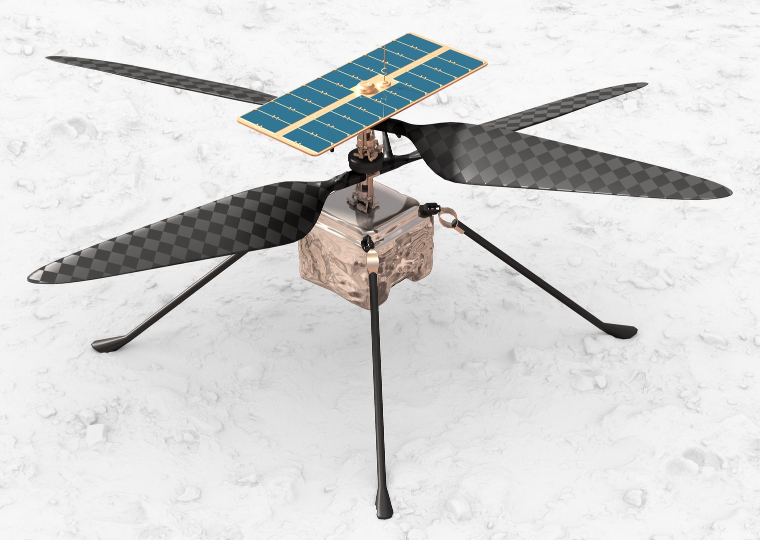 3D Ingenuity Mars Helicopter Model - TurboSquid 1717374