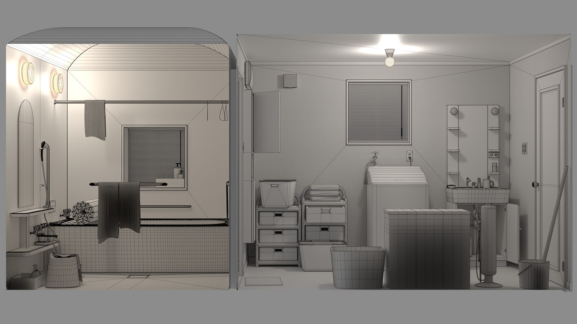 3D Bathroom Model - TurboSquid 1922759