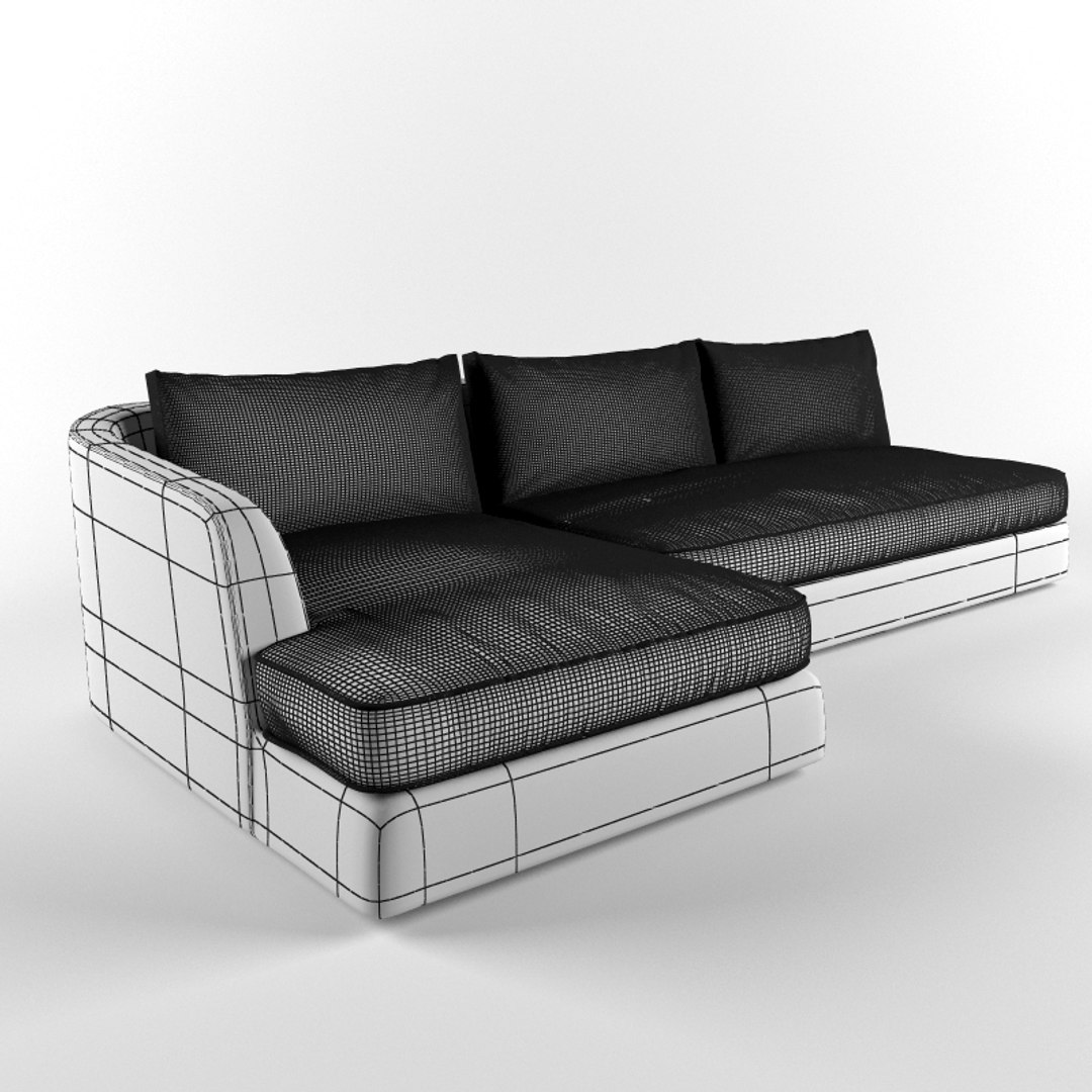 3d barret flexform sofa model