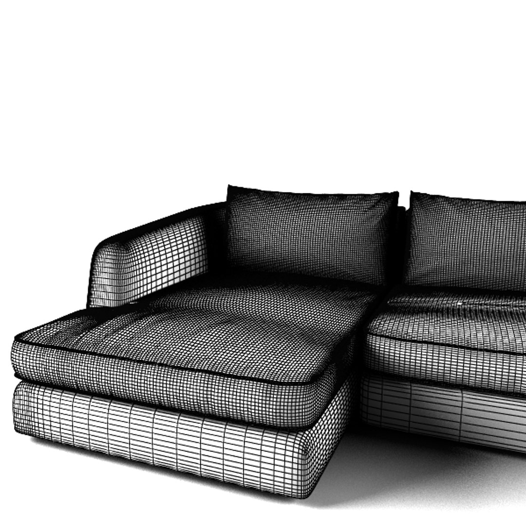 3d barret flexform sofa model