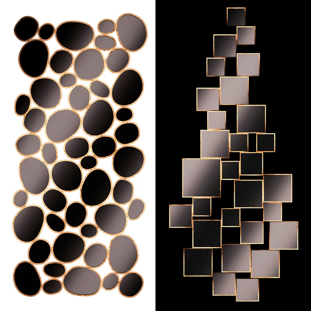 3D Mirrors Set 08 Model - TurboSquid 1393807