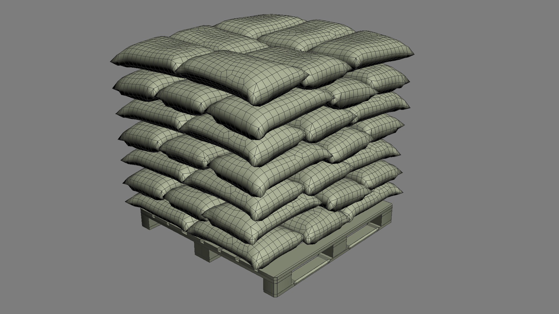 Pallet Salt Bags 3D - TurboSquid 1570445