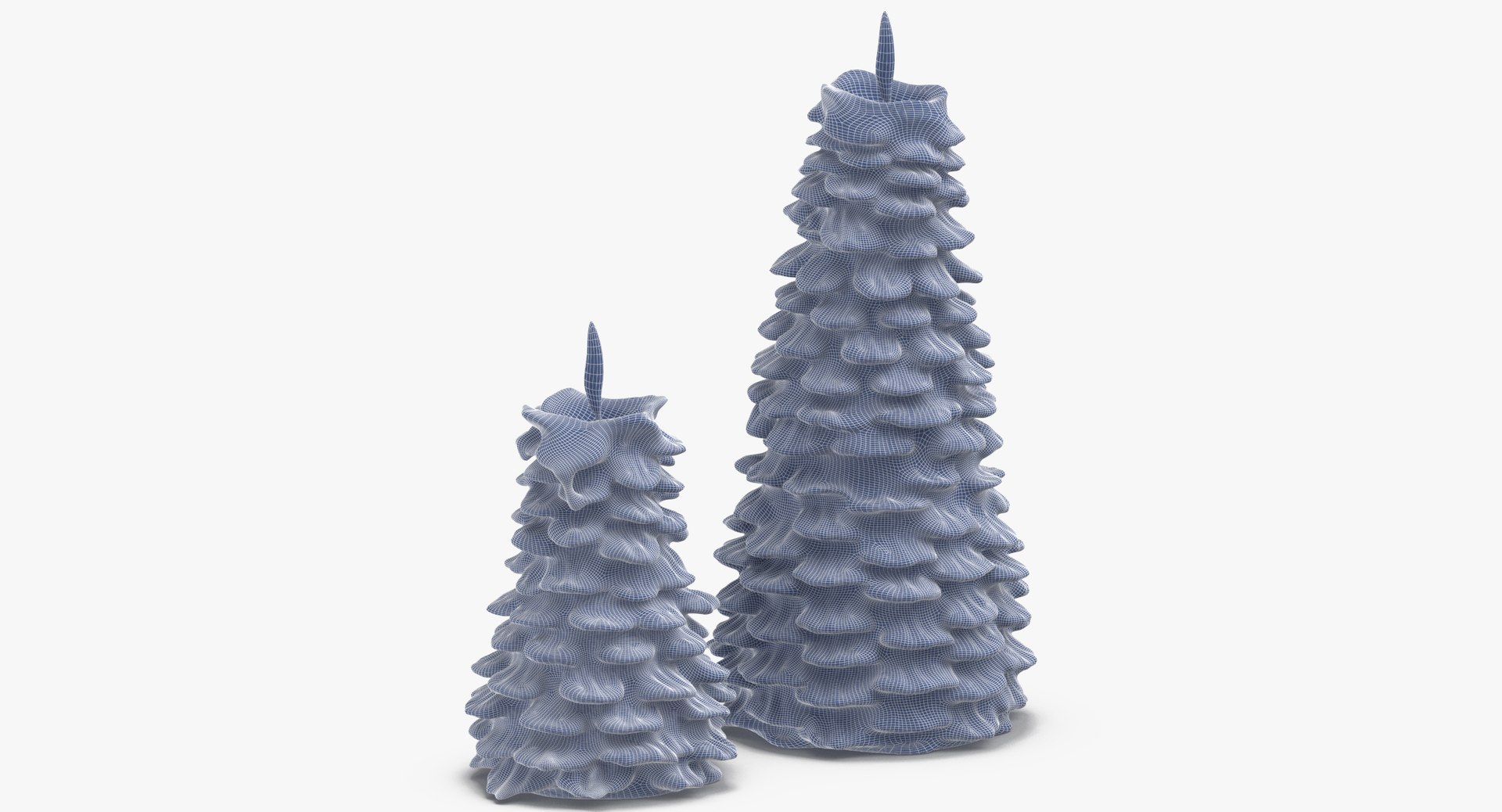 Tree Shaped Candles 03 3D Model - TurboSquid 1350881