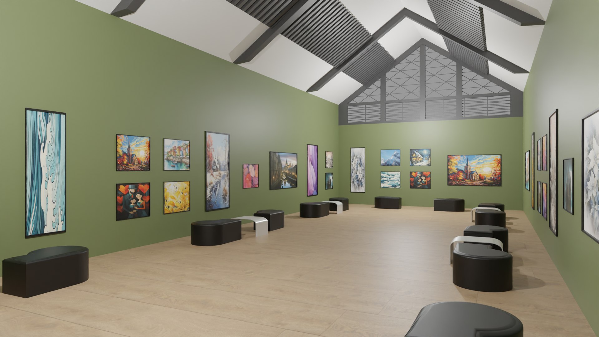 Art Gallery Model - TurboSquid 2157913
