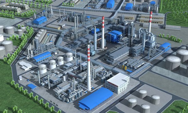 Refinery 3D Models for Download | TurboSquid
