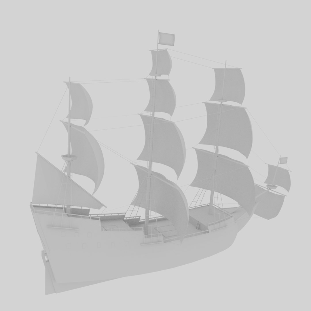 Historical sailing ship 3D model - TurboSquid 1218667