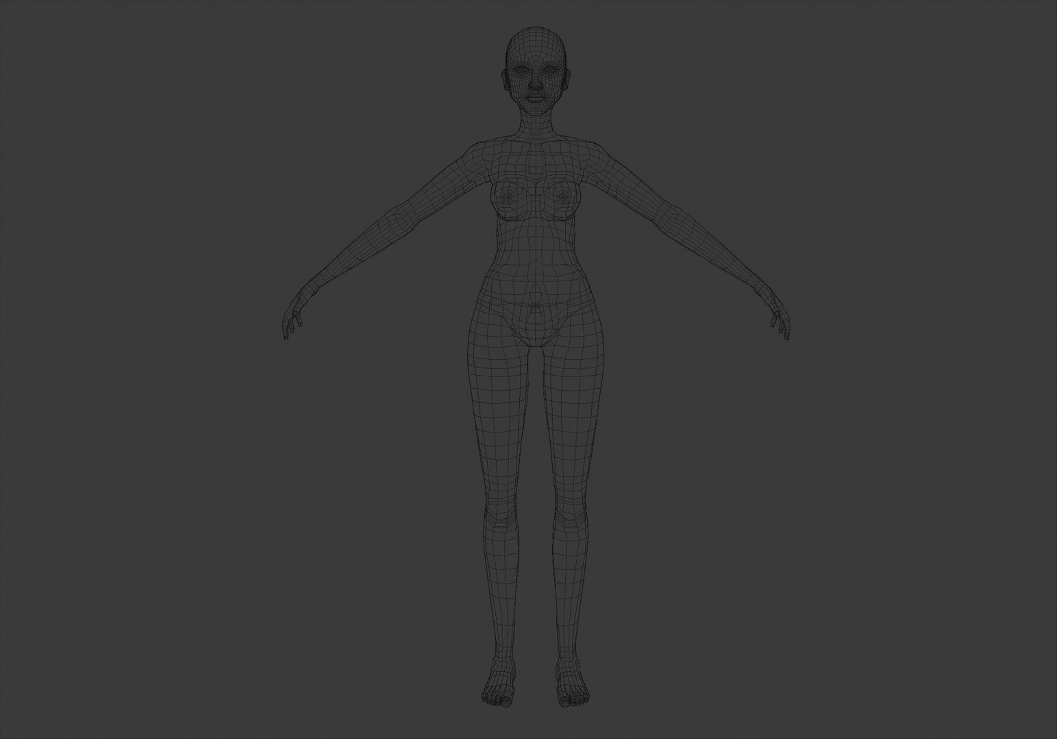 3D Basic Female Woman Model - TurboSquid 1959315