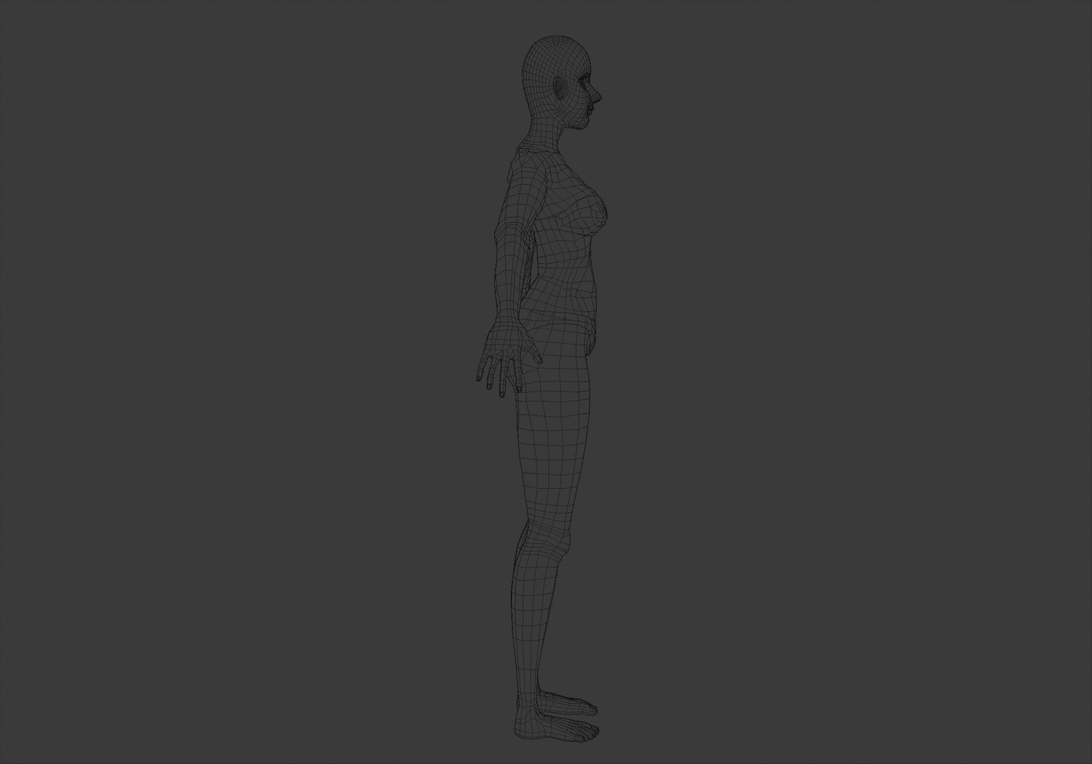 3D Basic Female Woman Model - TurboSquid 1959315