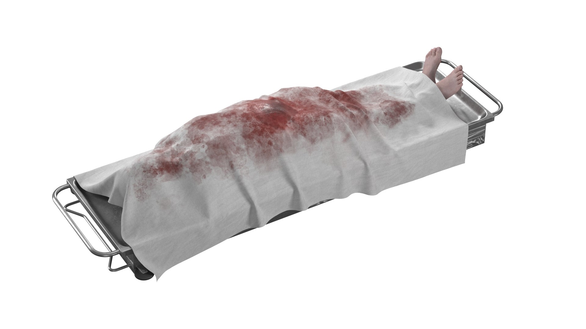 Realistic Dead Body Covered 3D Model - TurboSquid 1447515