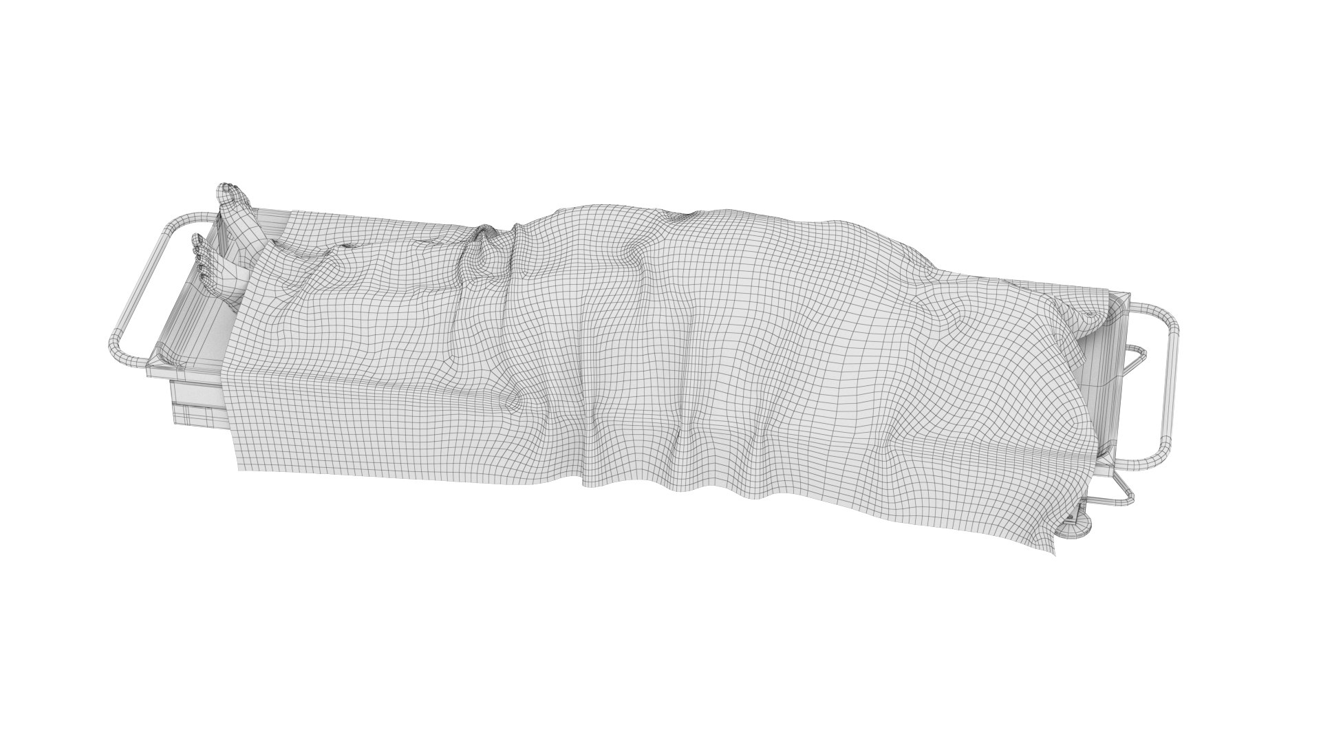 Realistic Dead Body Covered 3D Model - TurboSquid 1447515