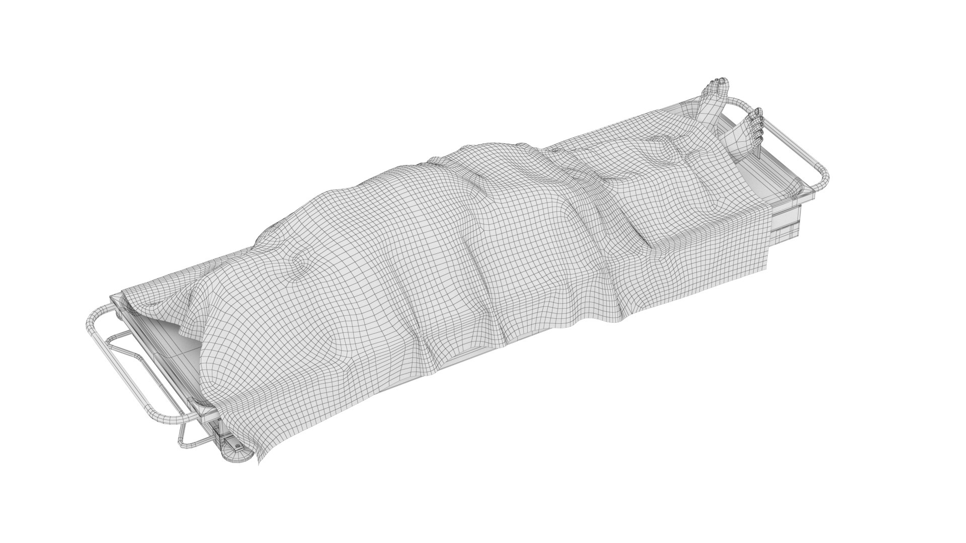 Realistic Dead Body Covered 3D Model - TurboSquid 1447515