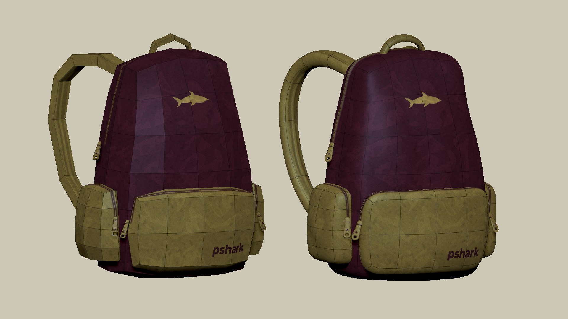 Free color backpack - character 3D model - TurboSquid 1653628