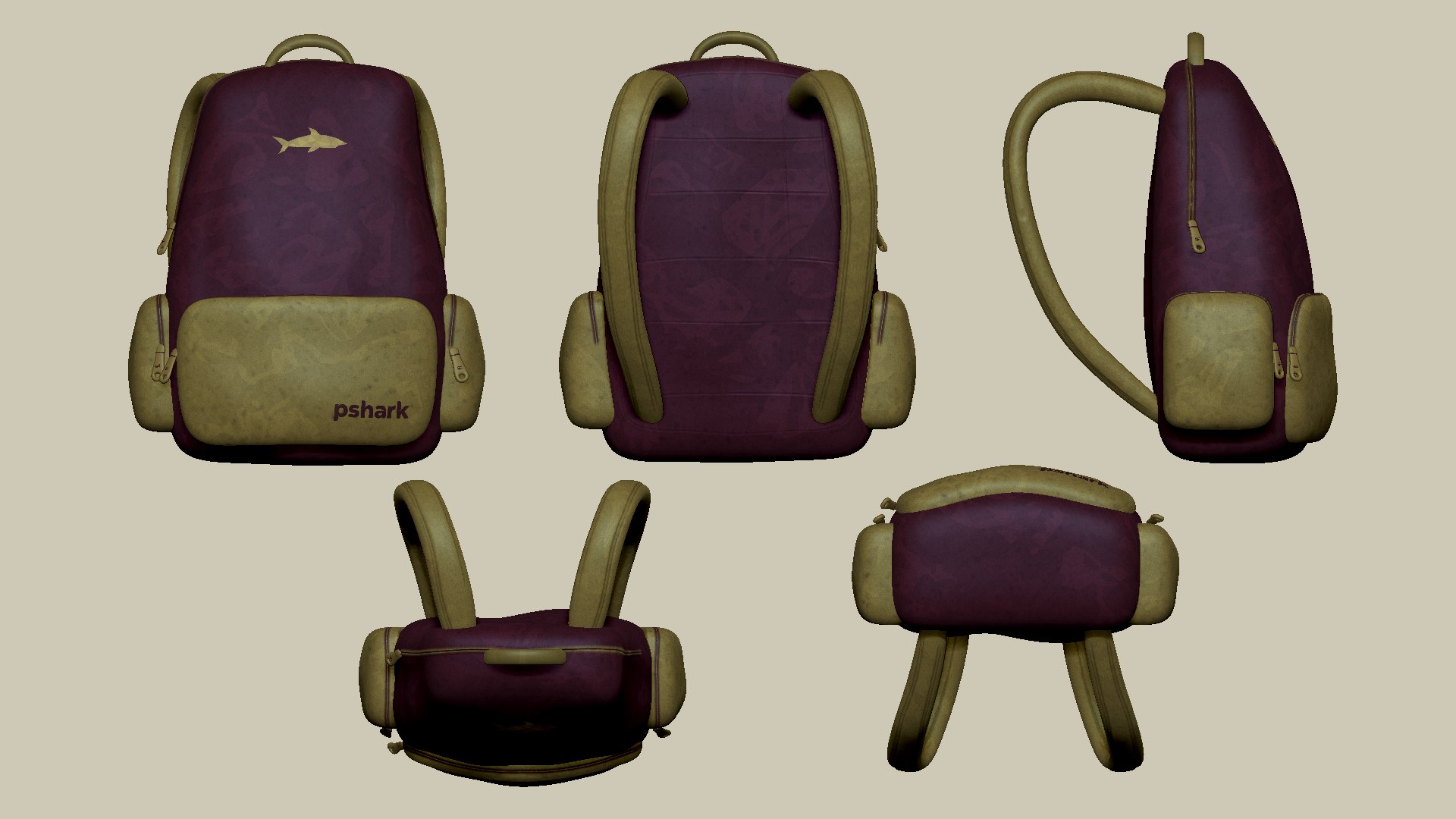 Free color backpack - character 3D model - TurboSquid 1653628