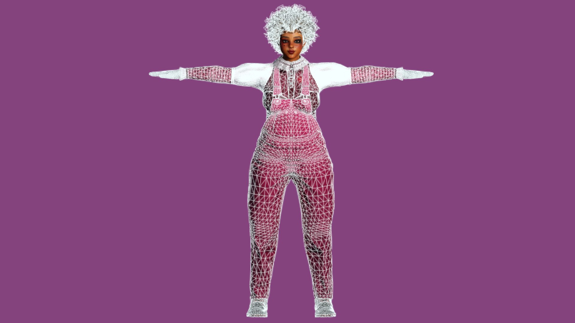 3D Model AAA 3D REALISTIC CHARACTER - FEMALE CLOWN COSPLAY - TurboSquid ...