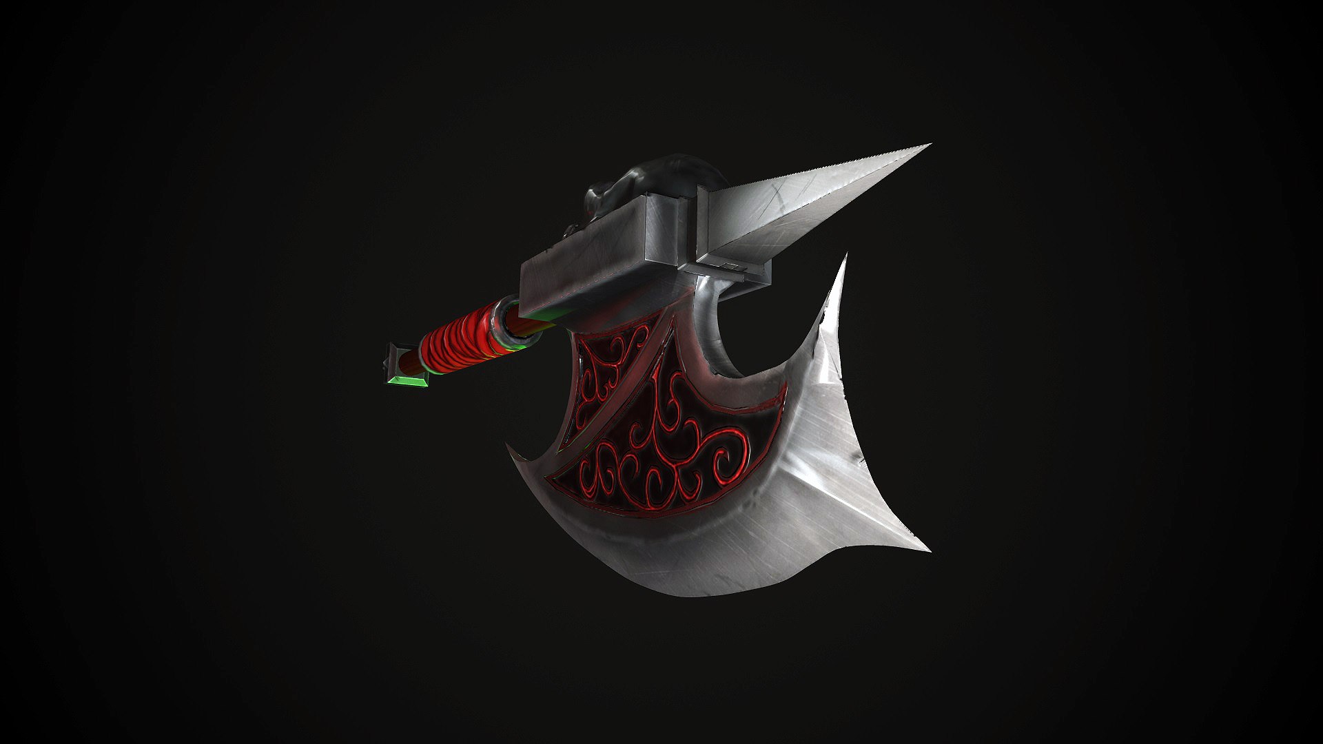Weapon Blood Axe 3d Obj