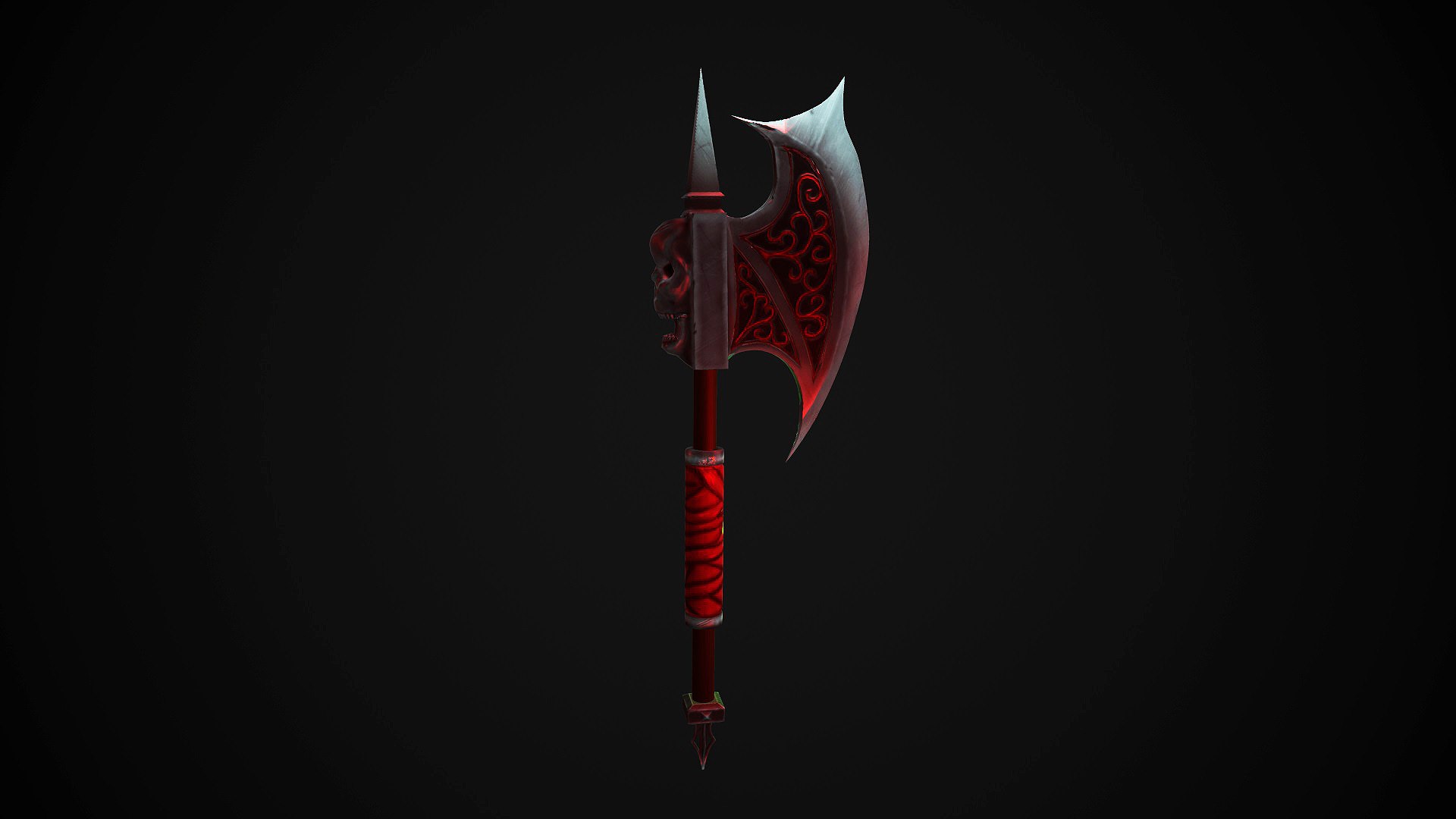 Weapon Blood Axe 3d Obj