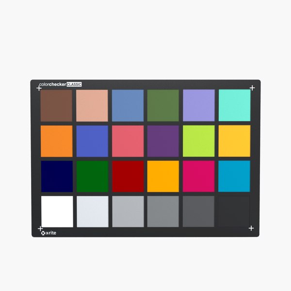 3D color checker classic x-rite - TurboSquid 1701786