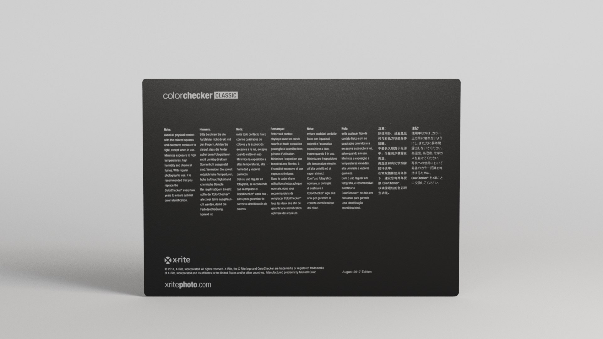 3D Color Checker Classic X-rite - TurboSquid 1701786