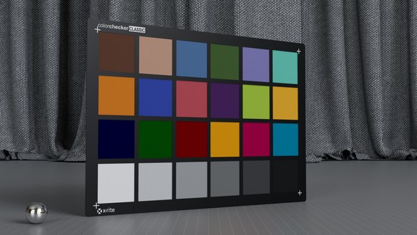 3D color checker classic x-rite - TurboSquid 1701786