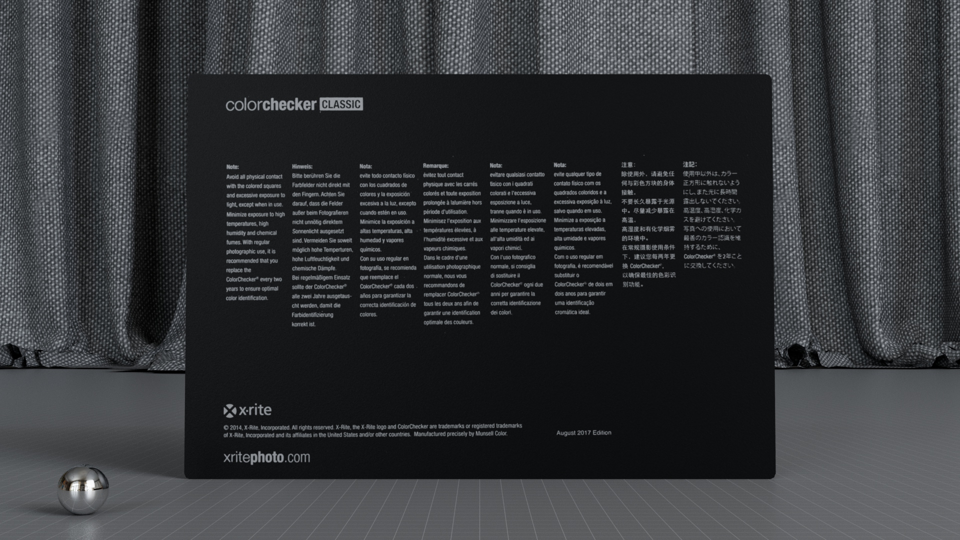 3D color checker classic x-rite - TurboSquid 1701786