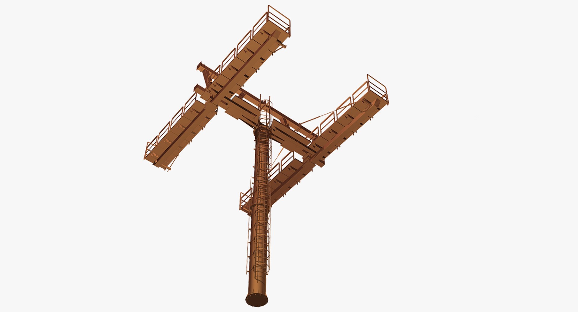 steel pole 3d max