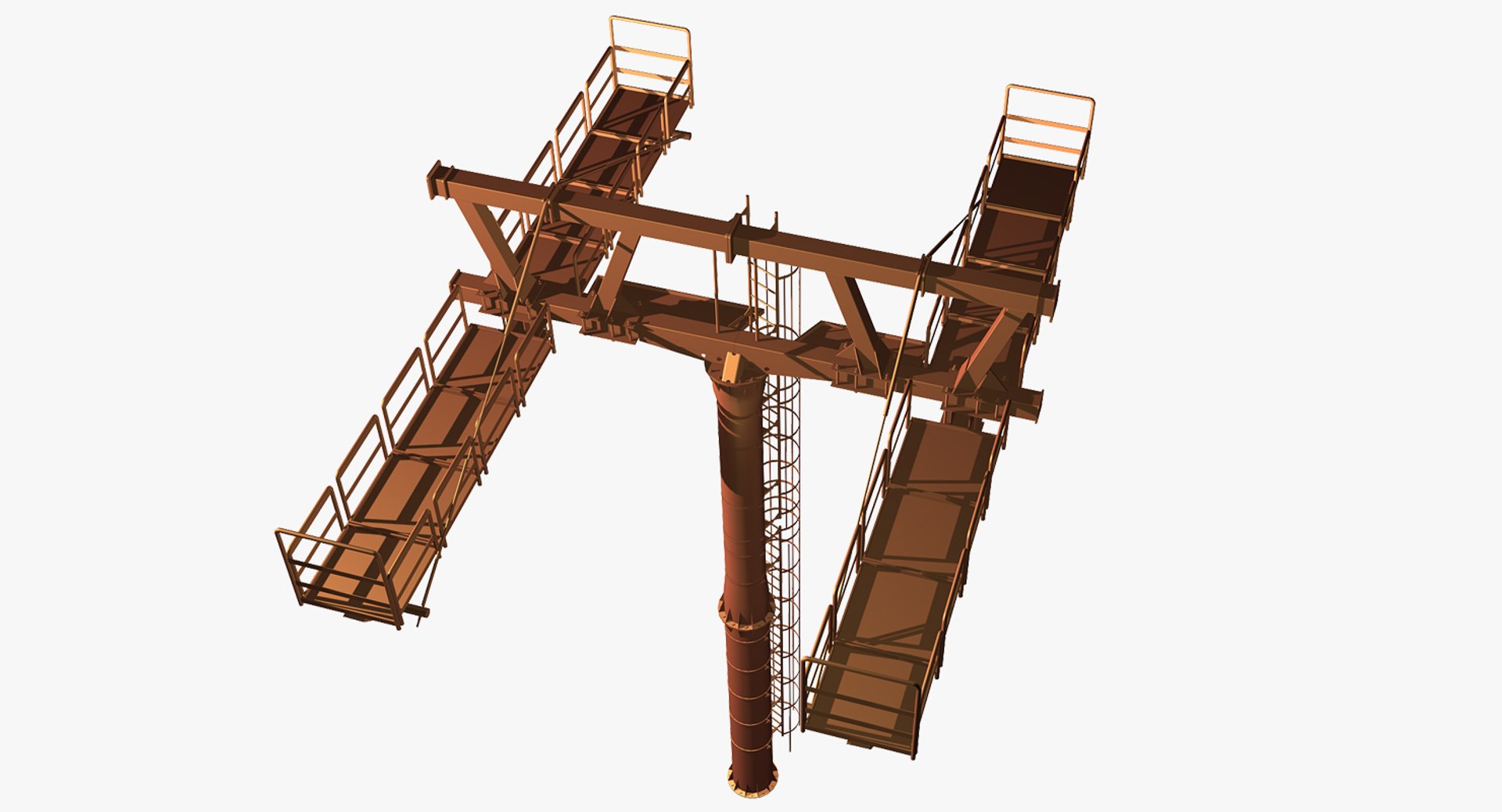 steel pole 3d max
