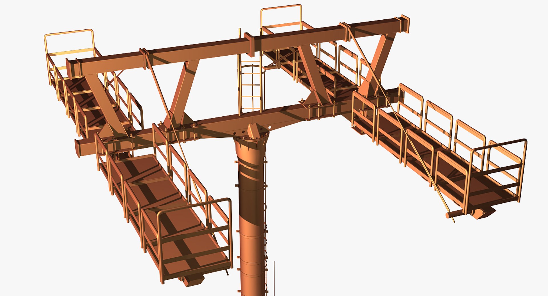 steel pole 3d max