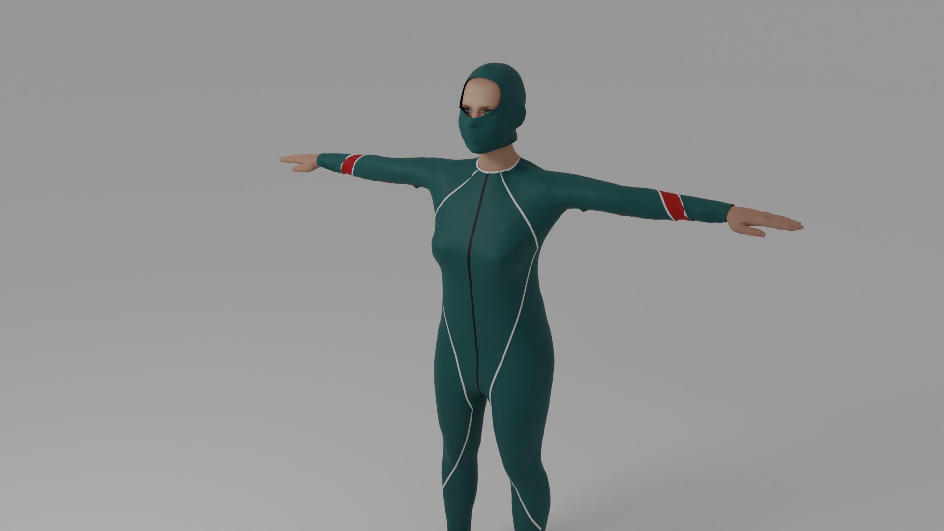 3D Model Diver Woman - TurboSquid 2041911