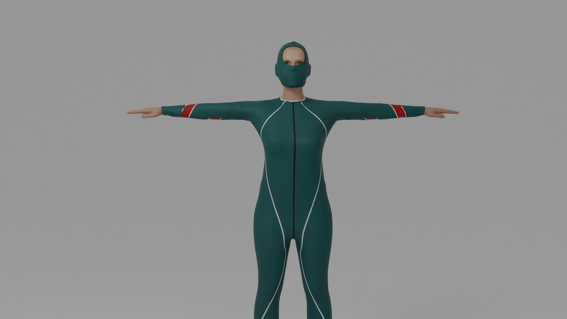 3D Model Diver Woman - TurboSquid 2041911
