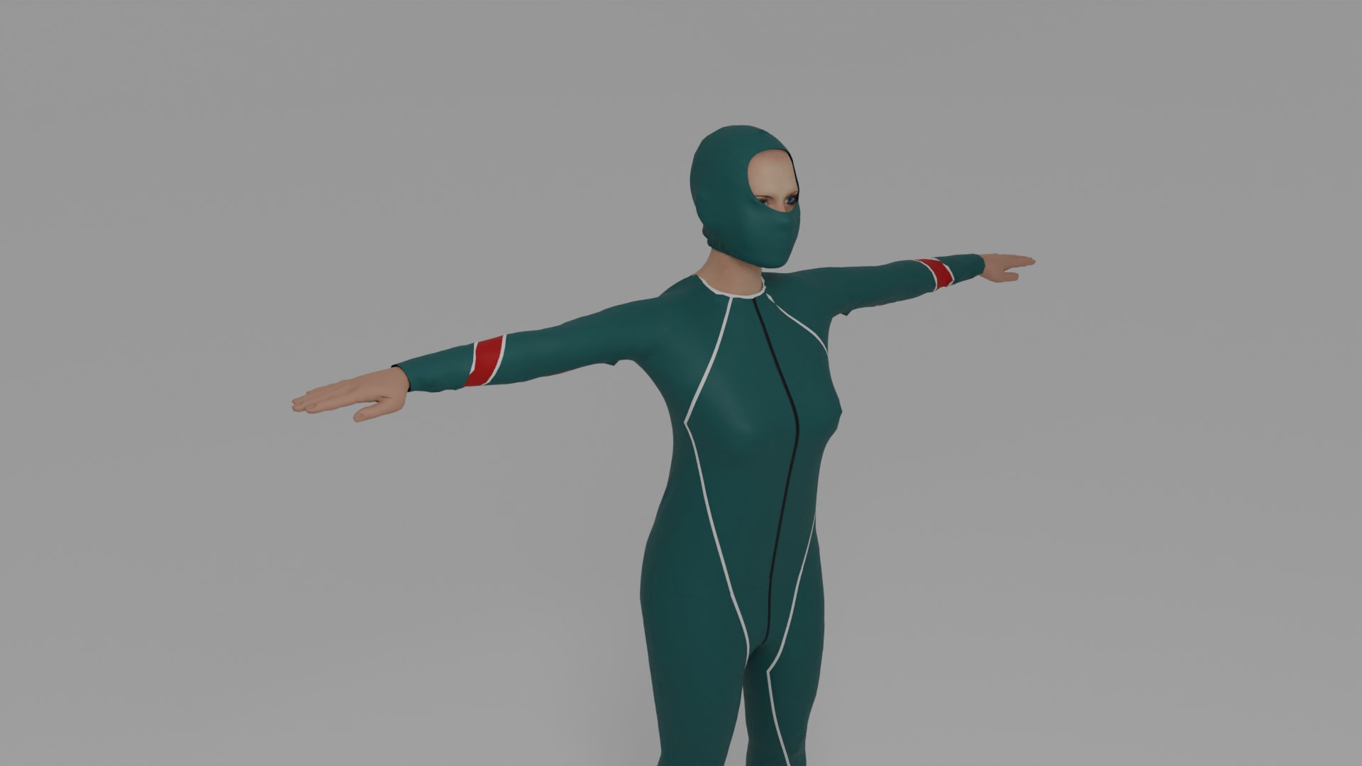 3D Model Diver Woman - TurboSquid 2041911