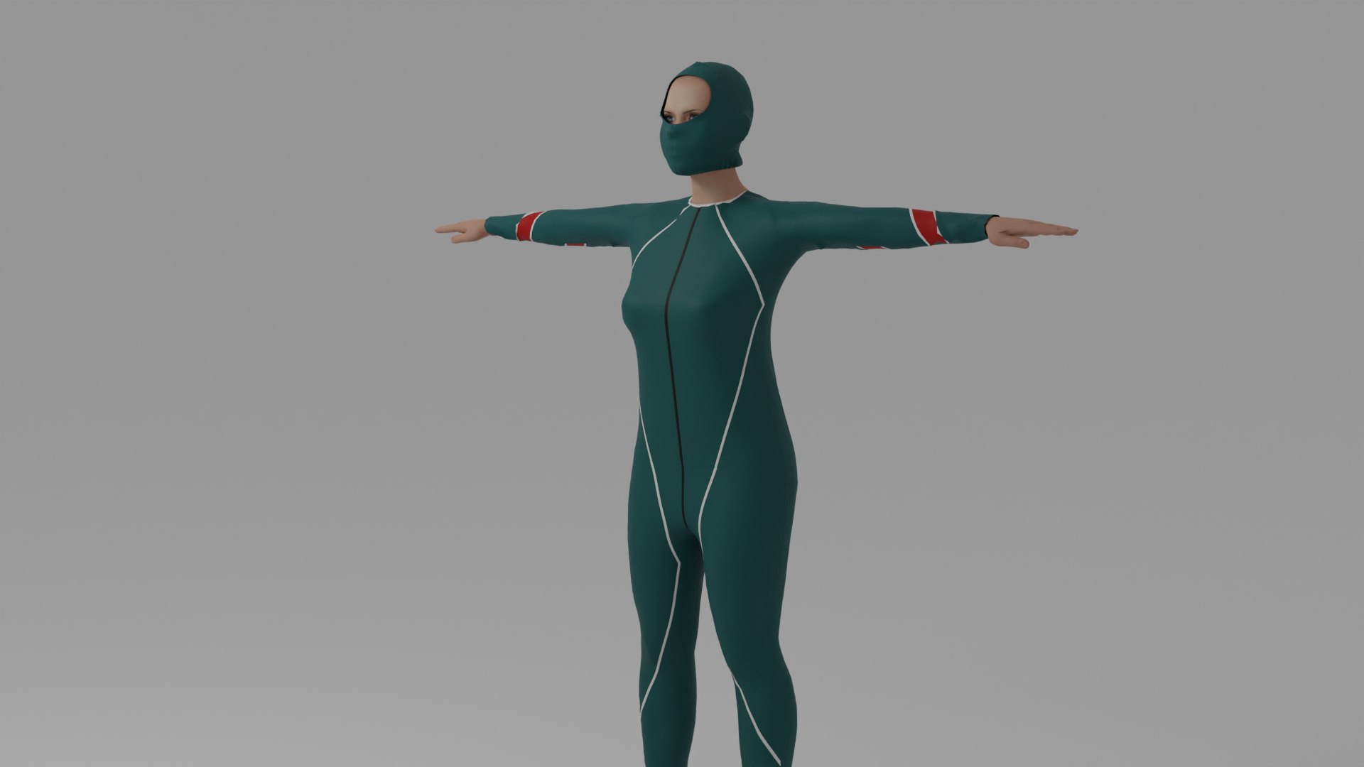 3D Model Diver Woman - TurboSquid 2041911