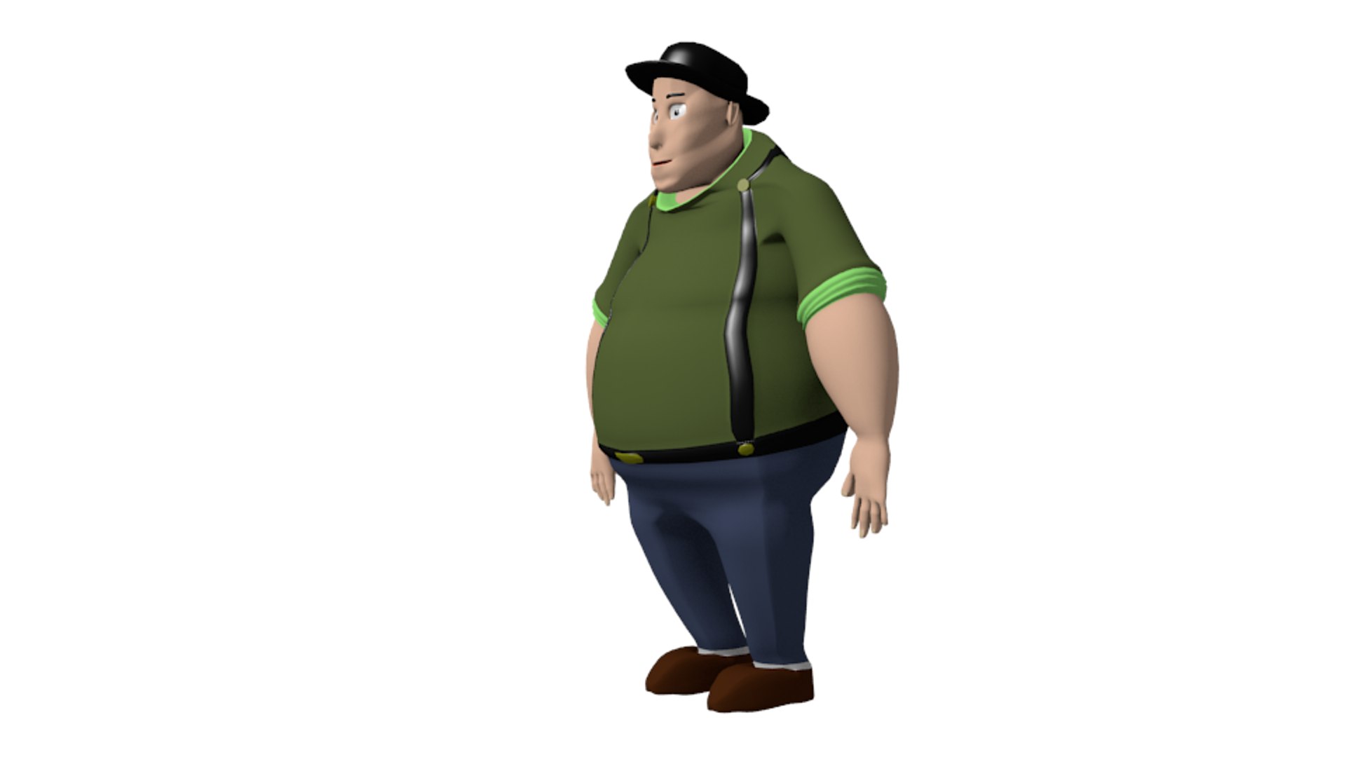 3d Fat Man Model