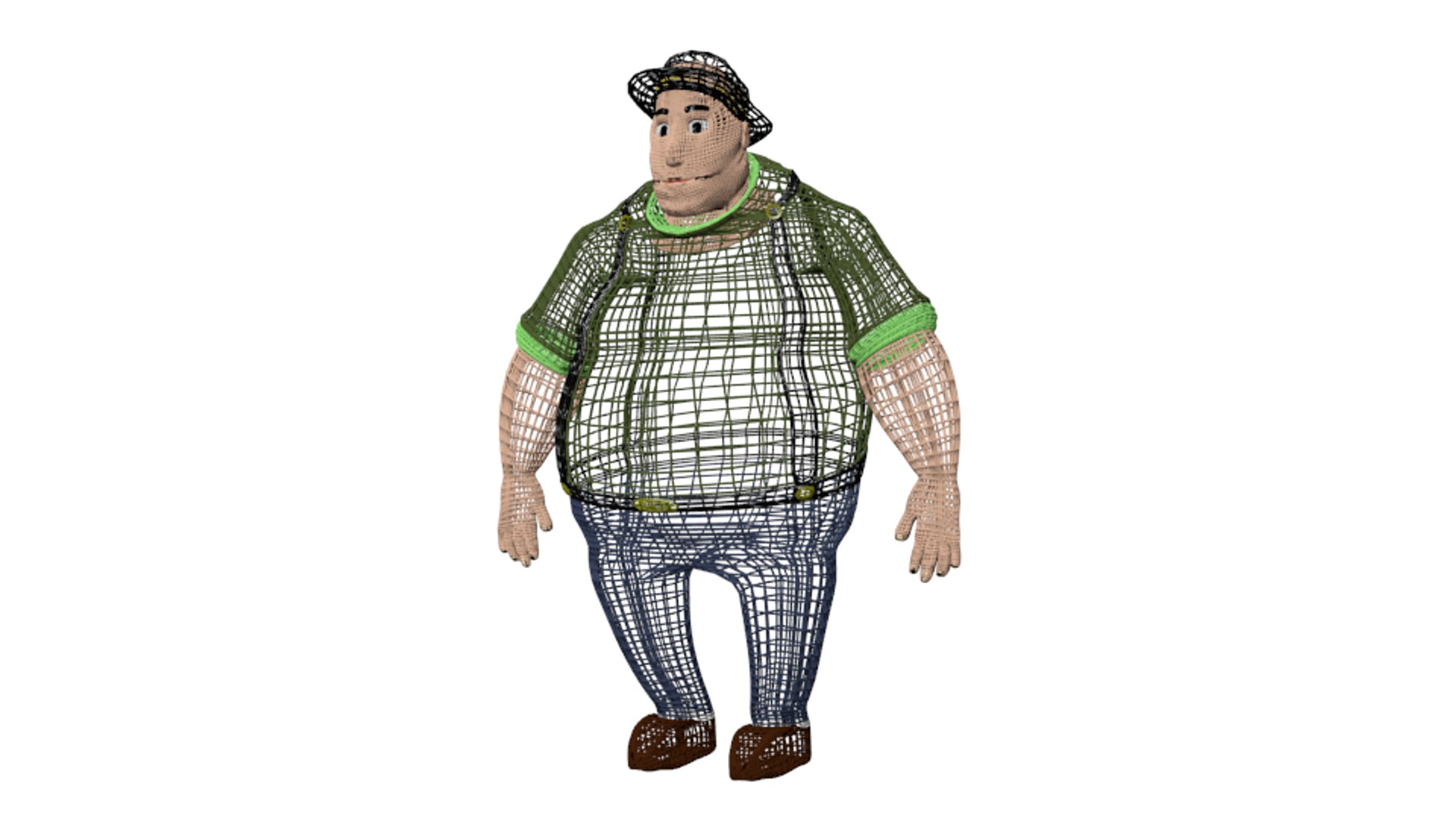 3d Fat Man Model
