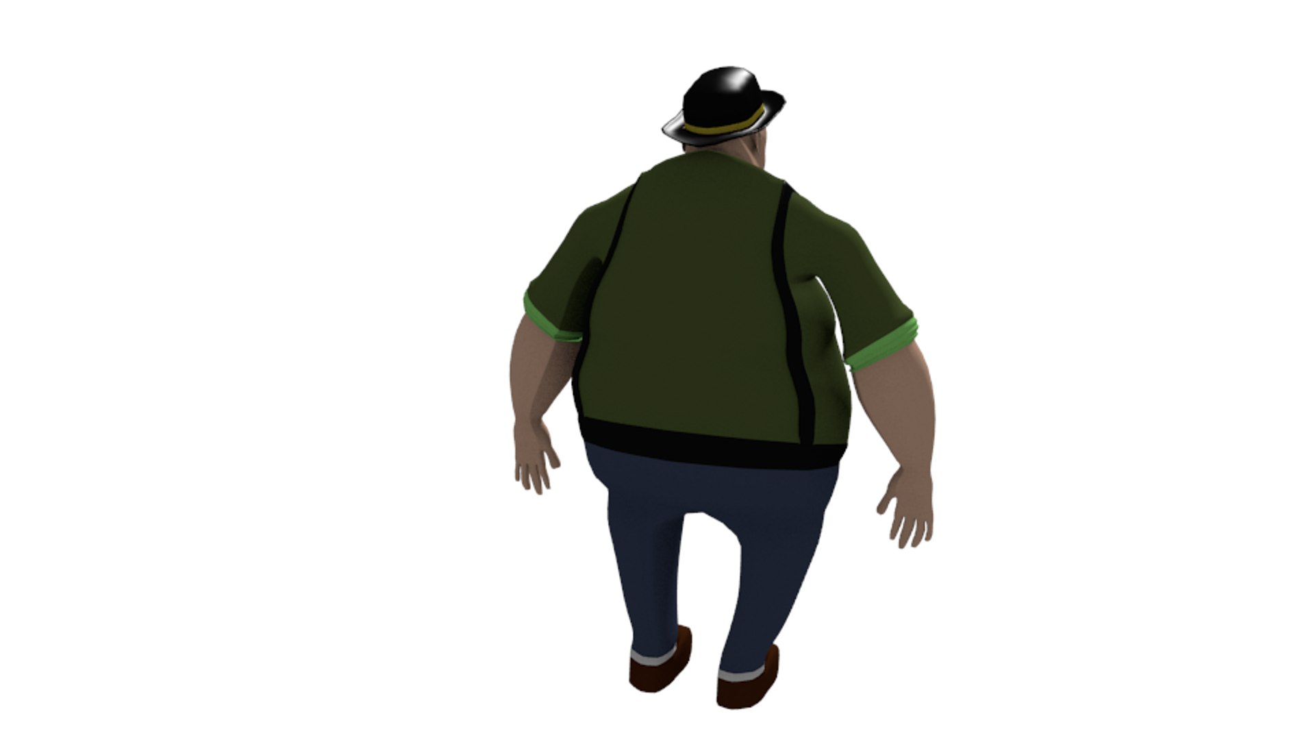 3d Fat Man Model