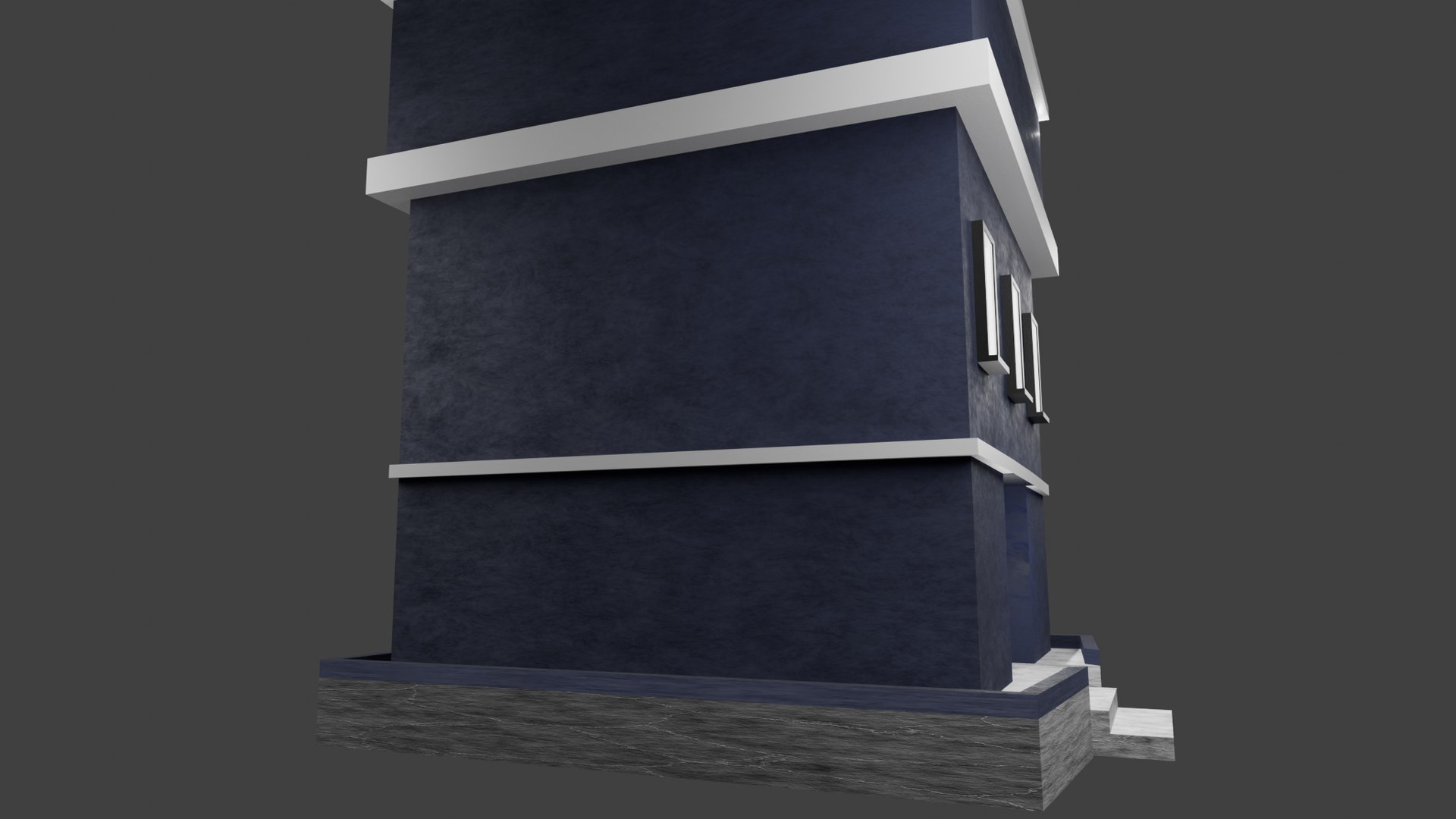 Mini Building Blue 3D Model - TurboSquid 2263423