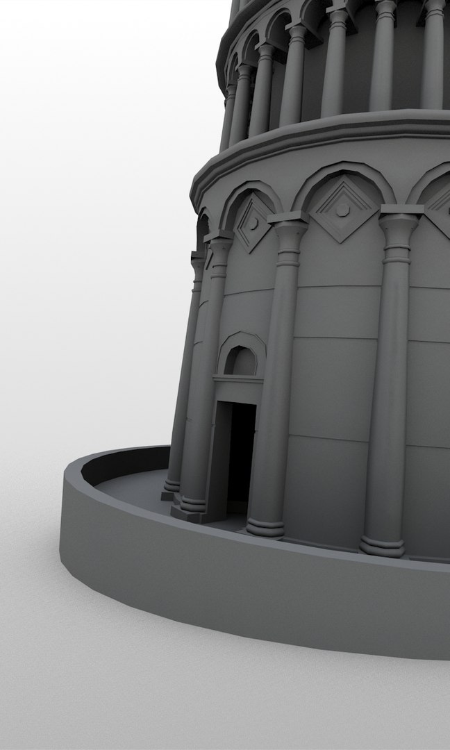 3d Pisa Tower Model