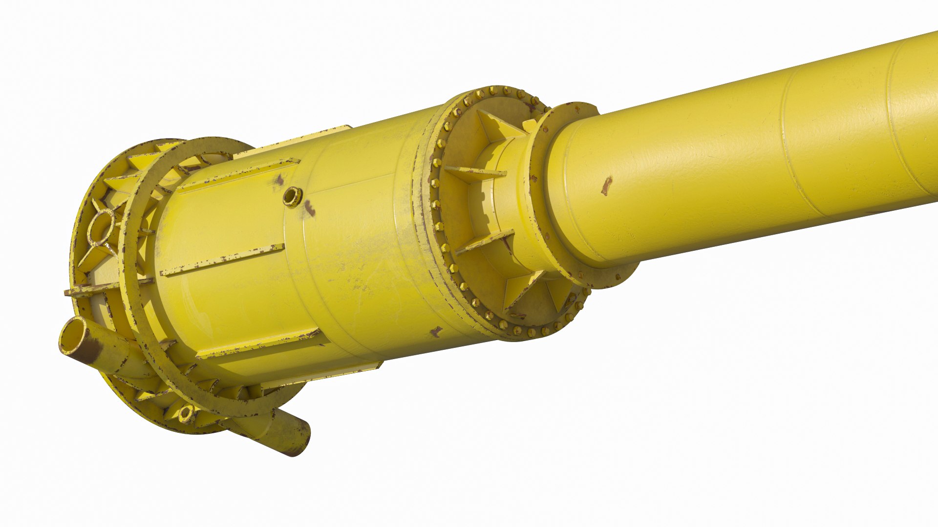 3D Hydraulic Piling Rig Component Old - TurboSquid 2342341