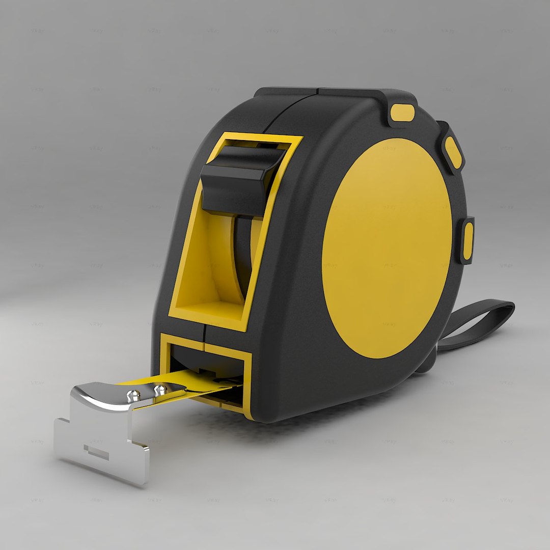 3d Model Of Measure Tape